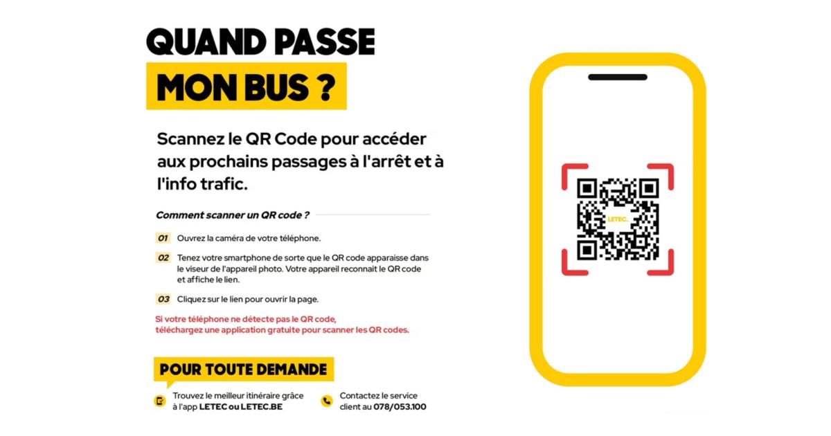 TEC : des fiches QR Code aux arrêts de bus | Antenne Centre